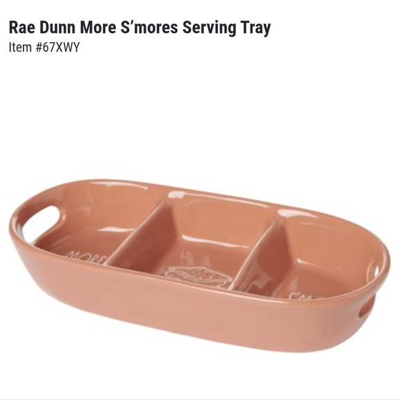 Rae Dunn | Dining | Nwt Rae Dunn Smores 3 Compartment Serving Dish In ...